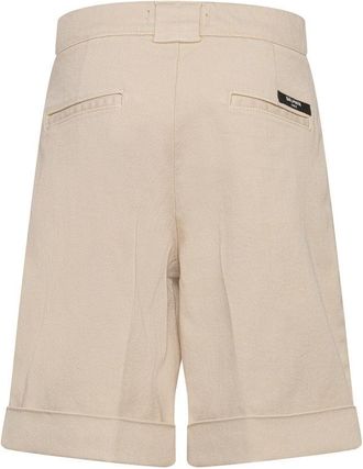 Balmain Tailored Cotton Bermuda Shorts - Beige