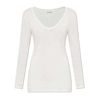 Lisa Yang Femme, Tops, Blanc, Taille: 40 FR Haut &agrave; encolure d&eacute;gag&eacute;e Amalea
