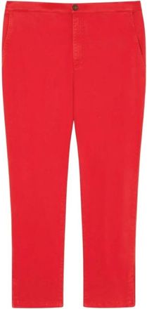 Marina Rinaldi Femme, Pantalons, Rouge, Taille: W33 Ancora Cropped Pantalons