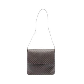 Celine Pre-owned Macadam PVC Coated Canvas Leder Schultertasche - - Pre-owned - Damen - Braun - ONE SIZE