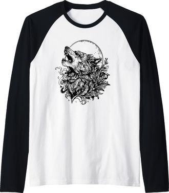 Giant Step Design Co. Rad Howling Wolf Design for The Wolfpack Raglan