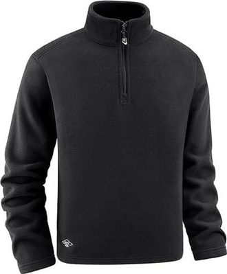 Generic Sweat moelleux pour homme - En polaire - Tendance - Automne et hiver - Manches longues - Col semi-zippé - Pour homme - Chaud - Cadeau de Noël quotidie