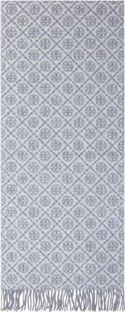 Tory Burch Femme, Accessoires, Gris, Taille: ONE Size T Monogram Oblong Scarf