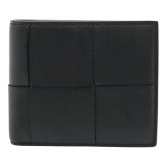 Bottega Veneta Pre-owned Leather Cassette Maxi Intrecciato Wallet - - Pre-owned - Damen - Schwarzk - ONE SIZE
