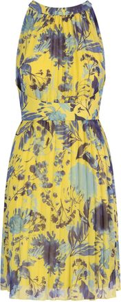 Apart Fashion Damen Partykleid Kleid, Gelb-multicolr, 38 EU