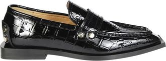 Ganni Studs Square Toe Loafer - Gr. 37 (EU) - in Schwarz