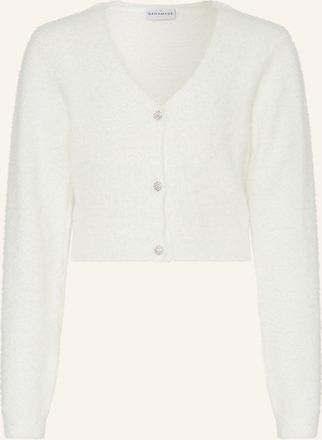 Danamade Danamade Cropped-Strickjacke Mit Schmucksteinen beige