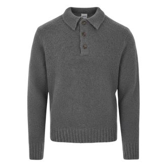 Aspesi Maglia M184 Polo - - Knitwear - Herren - Grau - XL