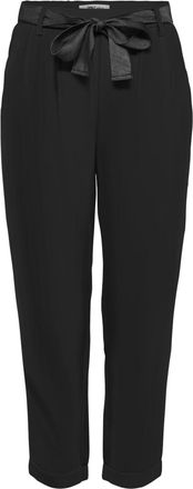 Only Damen ONLRITA Loose Check LYREX Pant TLR Hose, Black/Detail:SOLID (W. Black Lurex Belt), S x 32L