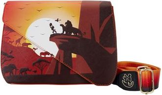 Loungefly Disney Le Roi Lion 30e Anniversaire Pride Rock Silhouette Sac &agrave; bandouli&egrave;re, multicolore, Taille unique