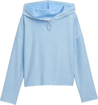 Tom Tailor Damen 1045411 Longsleeve T-Shirt, 31347-Small Mid Blue White Stripe, M