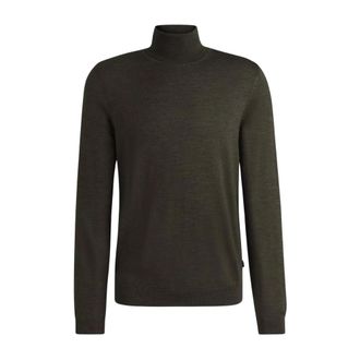 HUGO BOSS Musso-P Rollkragenpullover - - Knitwear - Herren - Gr&uuml;n - L