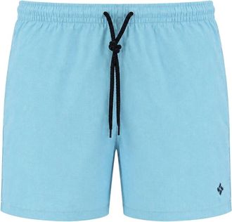 Drumohr Homme, Maillots de bain, Bleu, Taille: L Print Swim Shorts