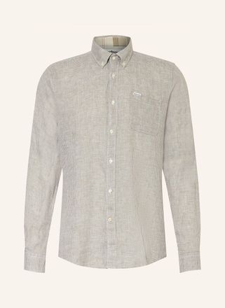 Barbour Leinenhemd Linton Tailored Fit gruen