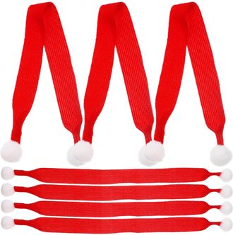 Valiclud Kleiner Weihnachtsschals aus Stoff 20 St&uuml;ck Dekorative Puppenschals f&uuml;r Selbstgemacht Bastelarbeiten und Weinflaschendeko Weiche Kleiner Schals als We