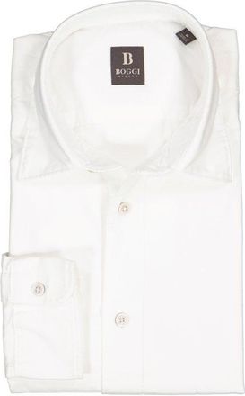 Boggi Milano Herren Hemd wei&szlig;