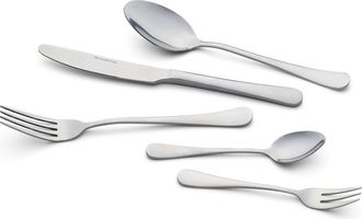 Echtwerk Besteck-Set Sorrent für 6 Personen, 30-teilig, Besteckgarnitur in Vintage-Optik/Landhausstil, Silber-Edition, Besteck aus hochwertigem Edelstahl, Tafe