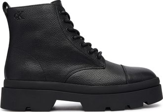 Calvin Klein Schn&uuml;rstiefeletten Calvin Klein Lugged Mid Lace Up Tc Tu Lth HM0HM02267 Schwarz