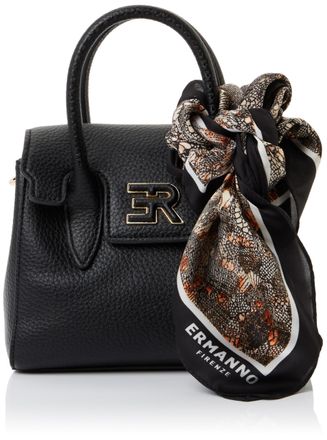 Ermanno Scervino Unisex Adulto Violet MINI Bag, Black