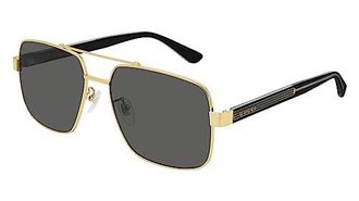 Gucci GG0529S-001-60 Lunettes de Soleil, Gold-Schwarz, 60.0 Mixte Adulte