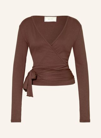Neo Noir Neo Noir Wickelbluse Nia braun