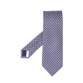 Ferragamo Torneo Krawatte - - Accessories - Herren - Blau - ONE SIZE