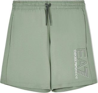 Emporio Armani Emporio Armani Ea7, Homme, Shorts, Vert, Taille: S Shorts en jersey avec logo lat&eacute;ral