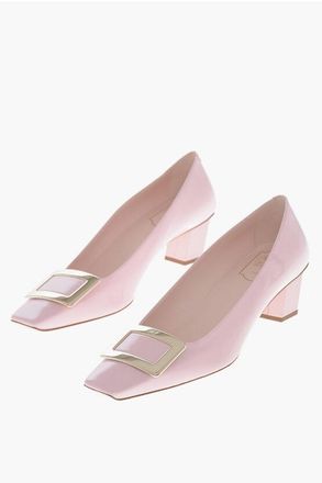 Roger Vivier Patent Pumps BELLE VIVIER With Front Buckle 5cm size 40