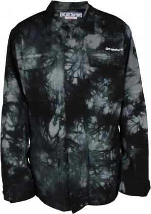 Off-white Homme, Vestes, Noir, Taille: L Arrow Tie Dye Jacket
