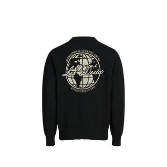 Les Deux Pull droit imprim&eacute; en coton