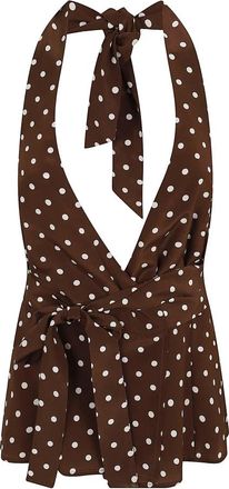 P.A.R.O.S.H. P.a.r.o.s.h., Femme, Tops, Brun, Taille: 38 FR Sbillo Top