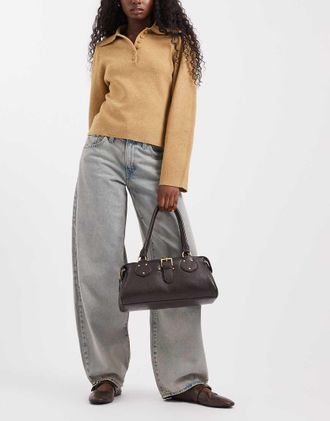 Levi's jean ballon middy en denim gris clair