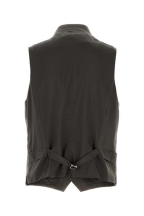 Giorgio Armani Virgin Wool Vest - Gray