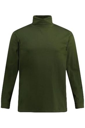 JP1880 Jp1880 Rollkragen-Shirt, Basic, Jersey, Lange Ärmel, BIS 7 XL, Olive, 7XL Homme