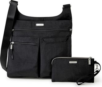 Baggallini Damen On Track Crossbody Handtaschen, schwarz