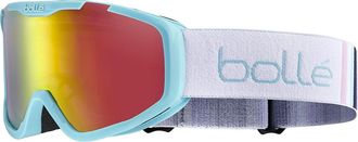 Bolle ROCKET PLUS Ski-Maske für Kinder - UV-Schutz - Komfort & klare Sicht, Matt Blau, Rosa Gold Vermillon Cat 2, Skibrille, S, Unisex Kinder