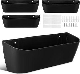 Aboofan Wandschuhhalter 4-Teilig Schuhaufbewahrung Wandmontage Schuhhalter Für Flur Wohnmobil Camping Mit Selbstklebenden Halterungen Platzsparend