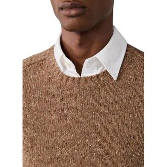 Hackett Pull col rond uni en laine