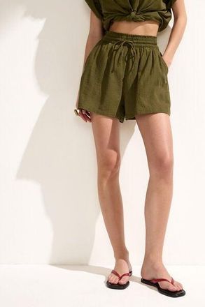 Calzedonia Baumwollshorts Grun