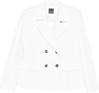 Marina Rinaldi Femme, Vestes, Blanc, Taille: 44 FR Veste Blazer Cady