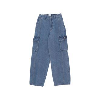 Obey Cargo Denim Jeans Stonewash Indigo - - Jeans - Damen - Blau - W27