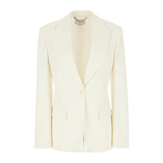Stella McCartney Femme, Vestes, Beige, Taille: 40 FR Pocket Blazer Jacket