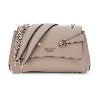 Guess Sac port&eacute; &eacute;paule en cuir PU - Femme - Sacs - Beige - Taille: ONE Size