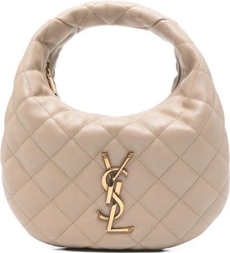 Saint Laurent Quilted Logo Tote Bag