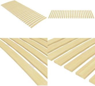 vidaXL Lattenrost mit 24 Latten 80x200 cm - Holzlattenrost - Lattenrost 80x200 - Pappelholzlattenrost - Rollos Lattenrost - Zusammengeklappbarer Lattenrost