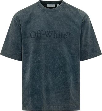 Off-white Homme, Tops, Bleu, Taille: XS Bookish Mar SS Tee
