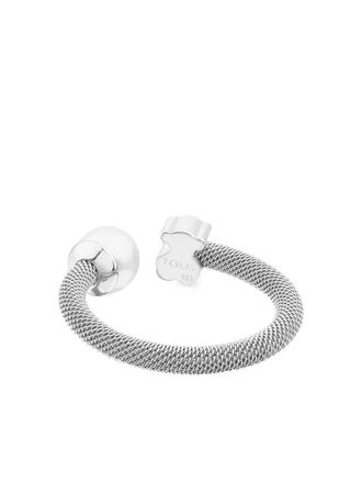 Tous bague sertie de perles - Argent