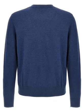 Dsquared2 Logo-Patch Cotton Crewneck Sweater - Blue