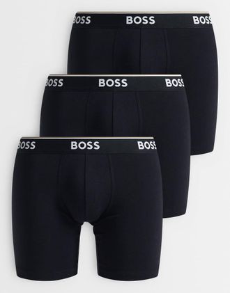 HUGO BOSS Power - Lot de 3 boxers - Noir