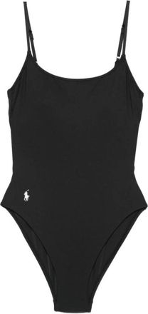 Polo Ralph Lauren Femme, Maillots de bain, Noir, Taille: 42 FR Maillot de bain avec logo brod&eacute;